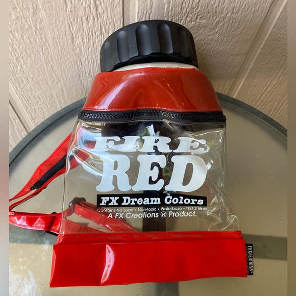 Bags | Vintage Fx Creations Paint Tube Backpack Fire Red New With Tags ...